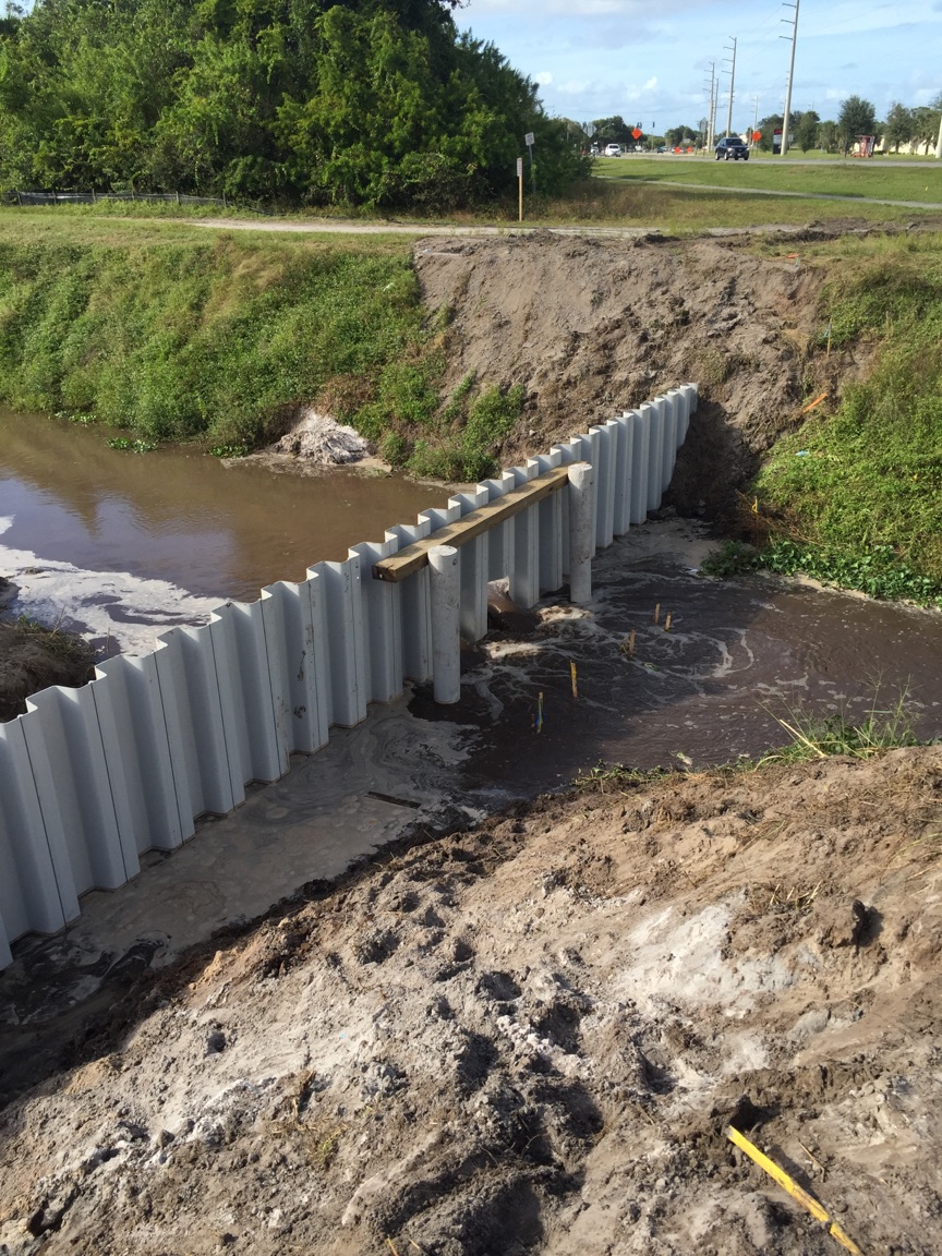 Weir Wall South Sarno Drainage | Expert Marine Construction